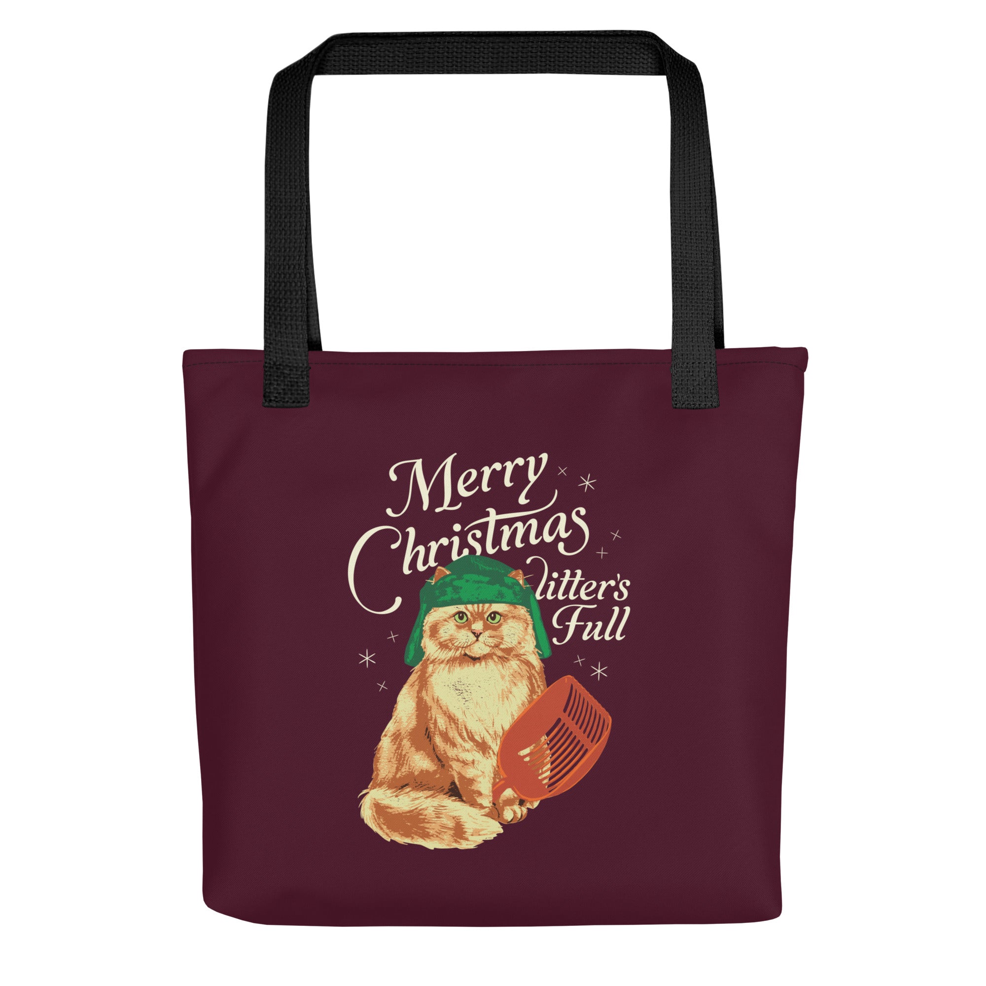 Merry Christmas Litter's Full Tote Bag – SnorgTees.com