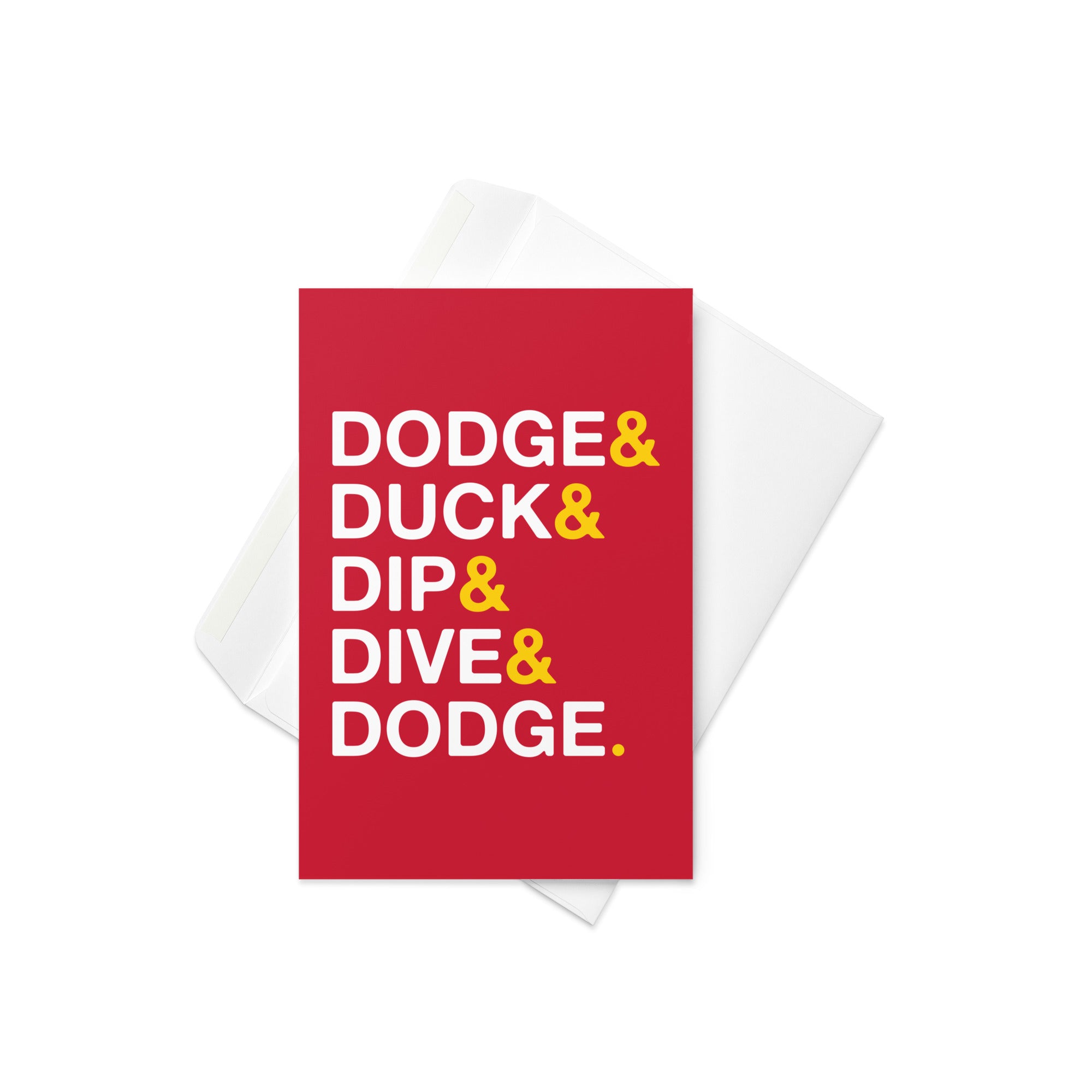 The Five D's Greeting Card – SnorgTees.com