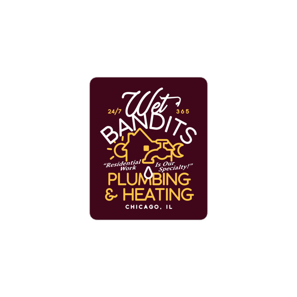 Wet Bandits Plumbing & Heating Sticker – SnorgTees.com