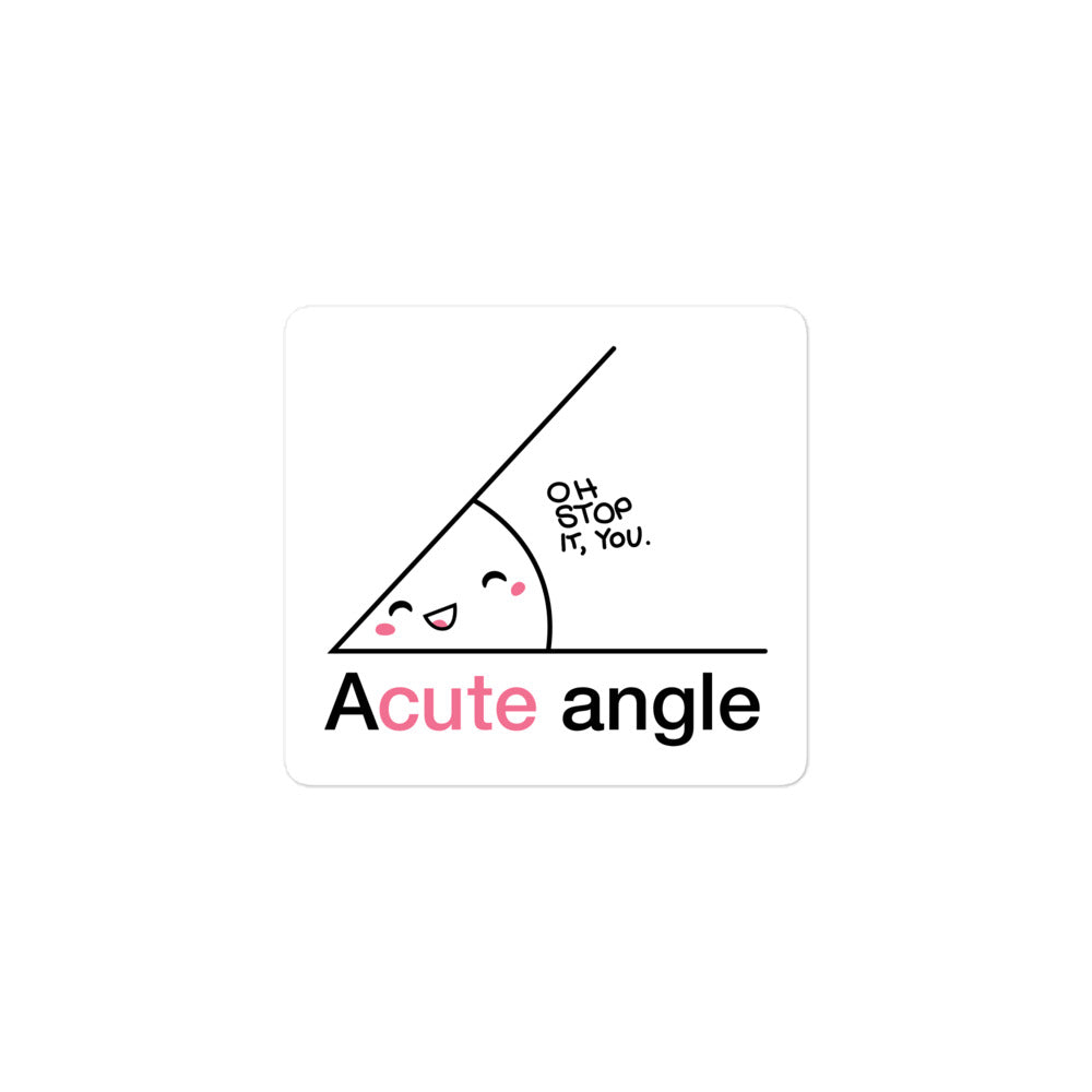 Acute Angle Sticker – SnorgTees.com