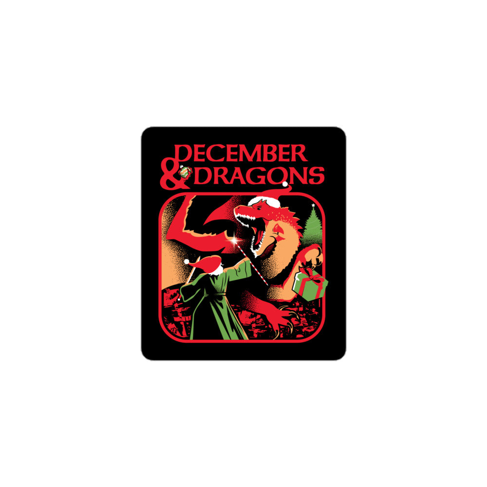December & Dragons Sticker – SnorgTees.com