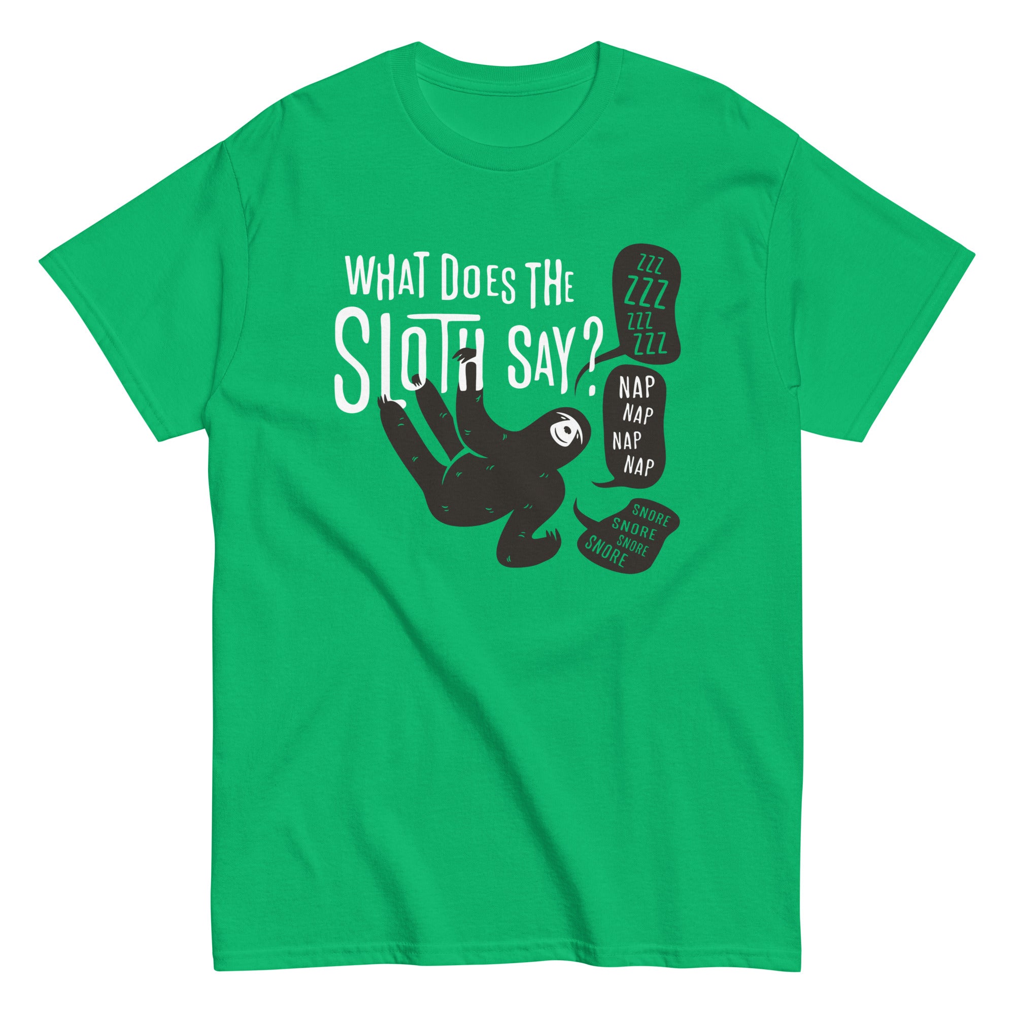 What Does The Sloth Say? Men's Classic Tee – SnorgTees.com