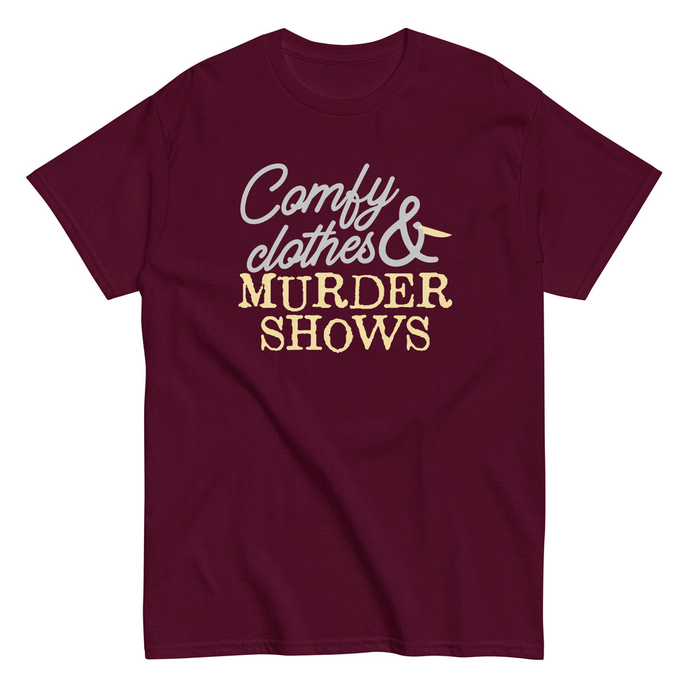 Comfy Clothes & Murder Shows Men's Classic Tee – SnorgTees.com