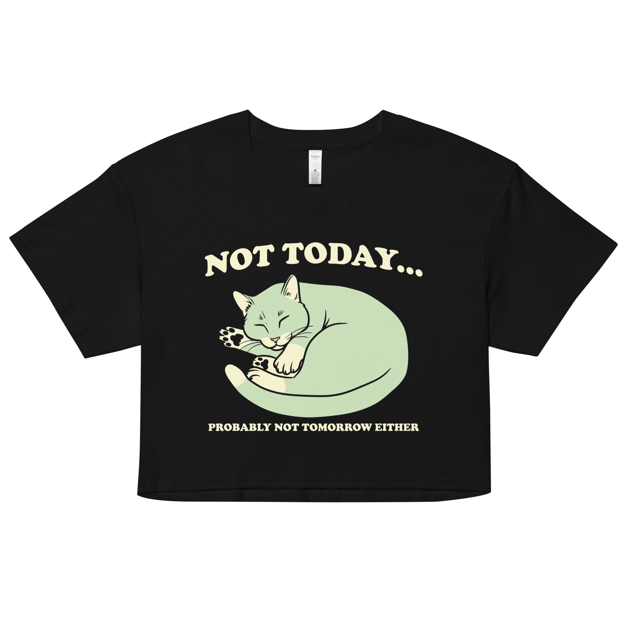Not Today Probably Not Tomorrow Either Women's Crop Tee – SnorgTees.com