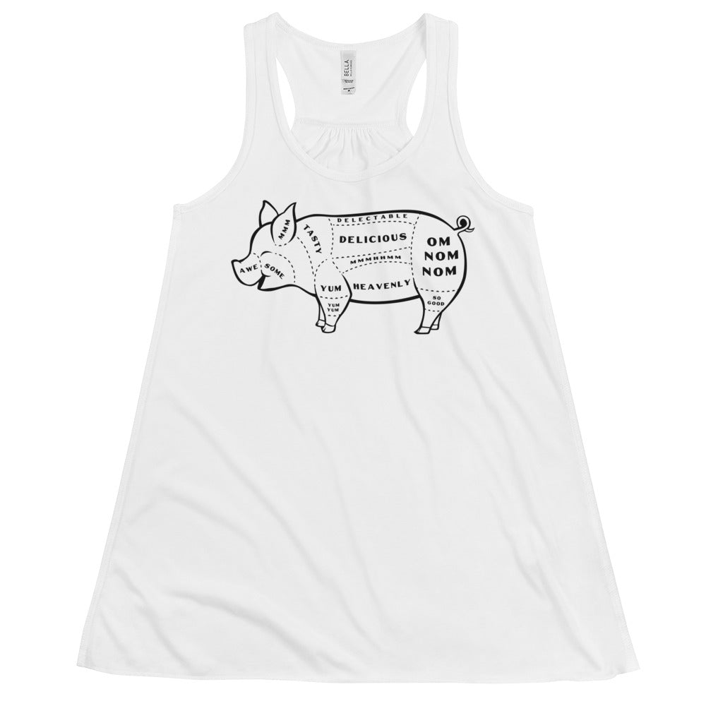 Tasty Pig Cuts Women's Gathered Back Tank – SnorgTees.com