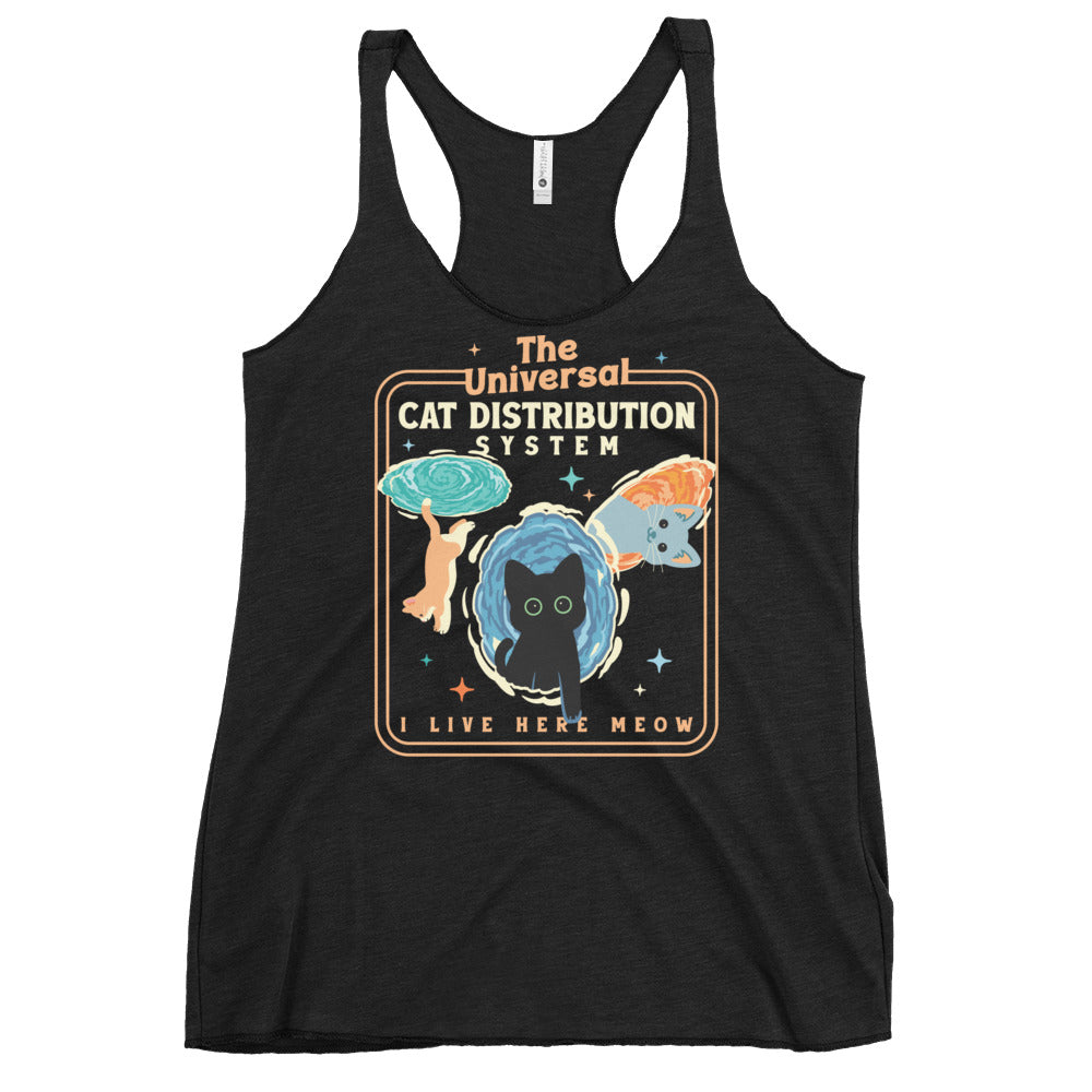 The Universal Cat Distribution System Women's Racerback Tank ...