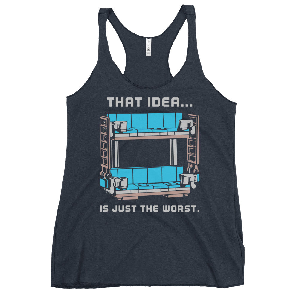 Double Decker Couch Women's Racerback Tank – SnorgTees.com