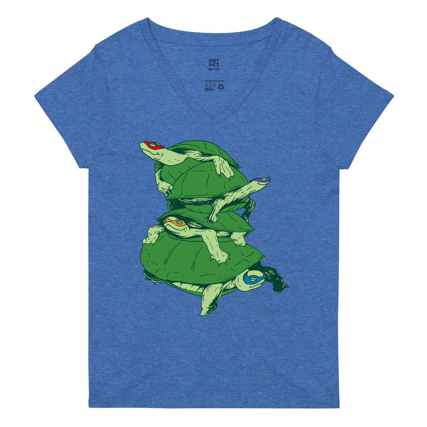 Masked Turtles Women's V-Neck Tee – SnorgTees.com