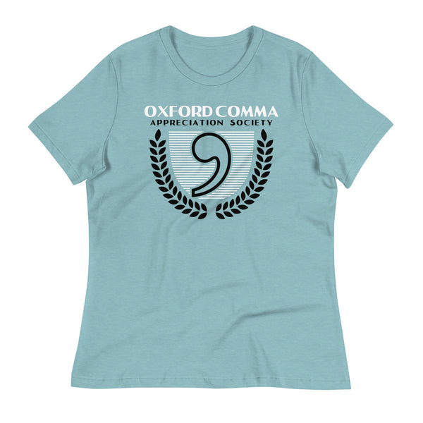 Oxford Comma Appreciation Society Women's Signature Tee – SnorgTees.com